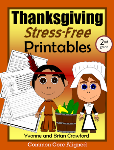 Thanksgiving NO PREP Printables - Second Grade Common Core Math and ...