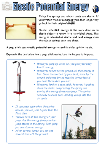 Elastic Potential Energy | Teaching Resources