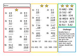 Written Subtraction (Column Method) Lesson Plan | Teaching Resources