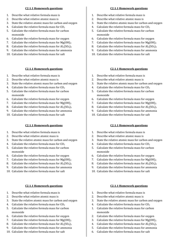 OCR GCSE 9-1 Gateway Combined Science / Chemistry C2.1 Unit | Teaching Resources