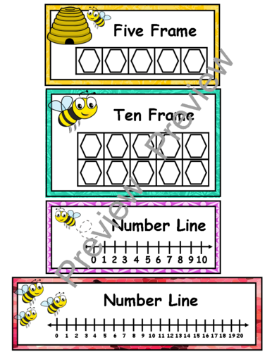 Bee Theme Labels and More | Teaching Resources