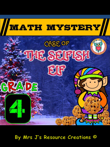 Christmas Math Mystery Activity - GRADE 4 | Teaching Resources