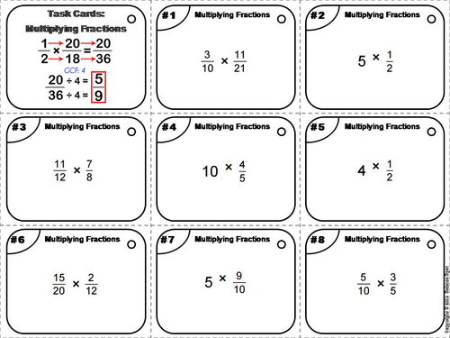 Multiplying Fractions | Teaching Resources
