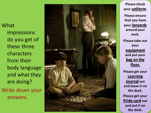 Full PowerPoint Lessons: The Boy in the Striped Pyjamas by John Boyne ...