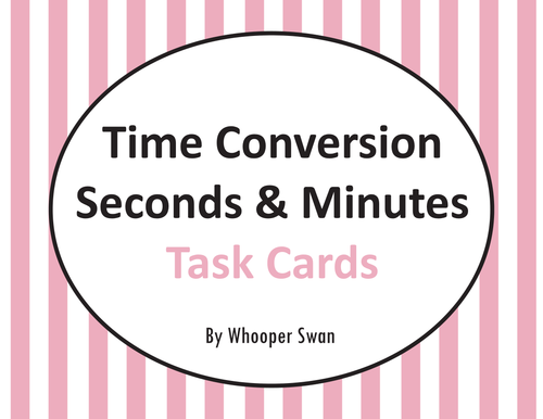Time Conversion Task Cards Bundle | Teaching Resources