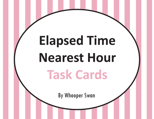Elapsed Time Task Cards Bundle | Teaching Resources