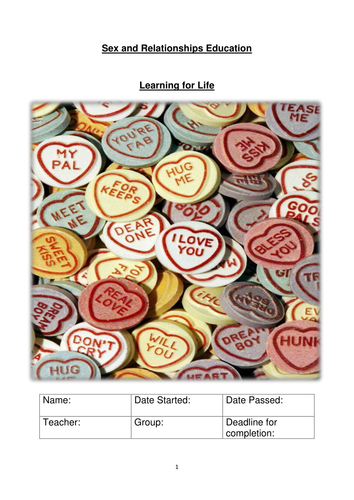 Sex And Relationships Bundle Ks3 4 Teaching Resources