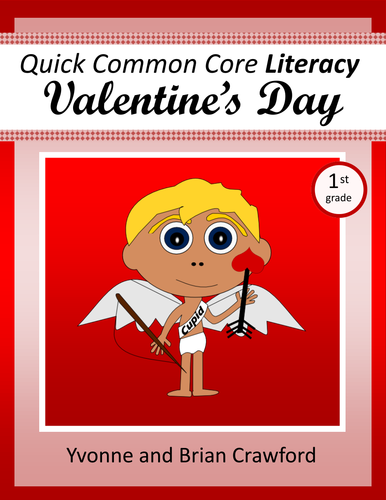 Valentine's Day No Prep Common Core Literacy (1st grade) | Teaching ...