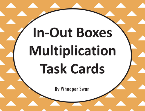 Input and Output Boxes Task Cards Bundle | Teaching Resources