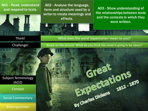 Great Expectations - Charles Dickens - Part One | Teaching Resources