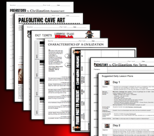 Prehistoric Humans to Ancient Civilizations Entire Unit | Teaching ...