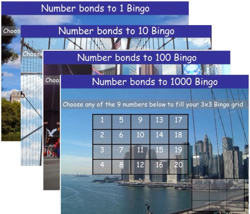 Number bonds Bingos. | Teaching Resources