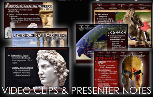 Ancient Greece Unit Bundle - PPTs, Worksheets, Lesson Plans+Test ...