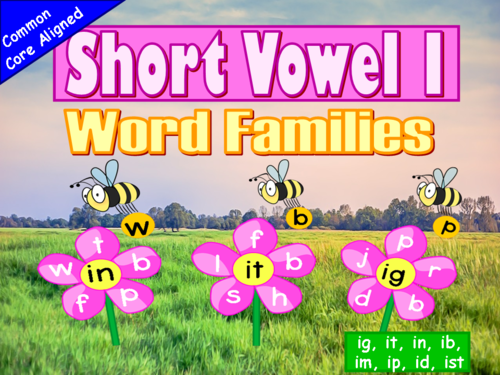 Short Vowels I Word Families | Teaching Resources