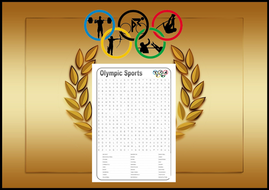 Summer Olympic Sports Word Find Rio | Teaching Resources