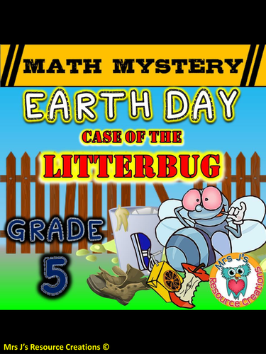 Earth Day Math Mystery Activity (GRADE 5) | Teaching Resources
