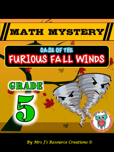 Fall Math Mystery (GRADE 5) | Teaching Resources