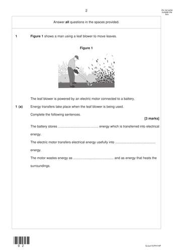 Energy Topic PPTs & Tests New AQA Physics 9-1 (trilogy) GCSE 2018 ...