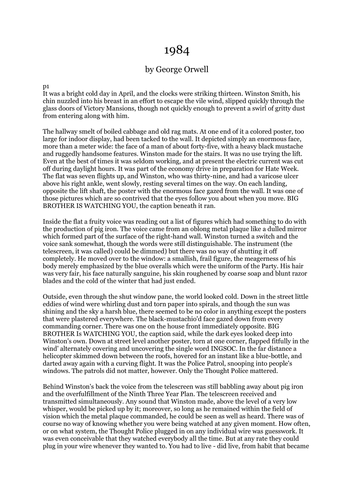1984 - Dystopian fiction | Teaching Resources