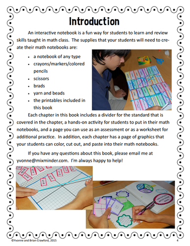 Algebra Interactive Math Notebook Common Core with Scaffolded Notes ...