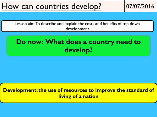 Development Gap | Teaching Resources
