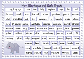 How Elephants got their Trunks (The Elephant's Child) story pack. by ...