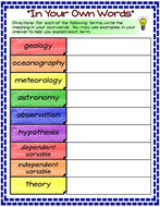 Google Classroom Earth Science Vocabulary Activities for Google Drive ...