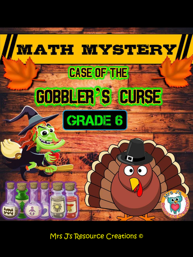 Thanksgiving Math Mystery (GRADE 6) | Teaching Resources