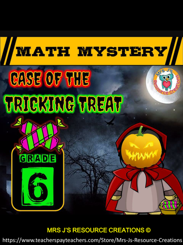 Halloween Math Mystery (GRADE 6) | Teaching Resources