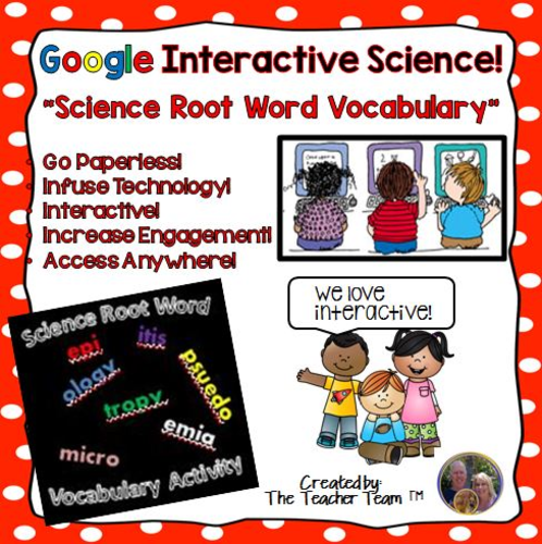 Google Drive Biology- Science Root Word Vocabulary for Google Classroom ...