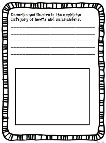 Amphibian Research Report | Teaching Resources