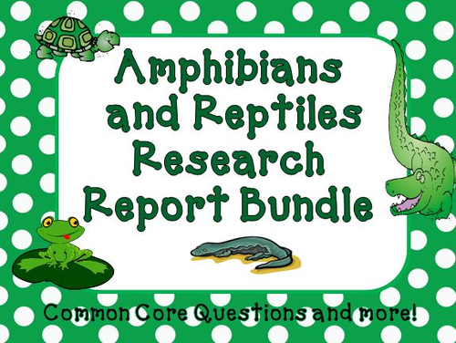 Reptile and Amphibian Research Report | Teaching Resources