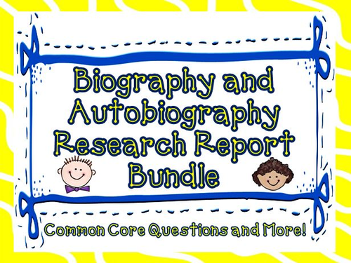 Biography and Autobiography Report Bundle | Teaching Resources