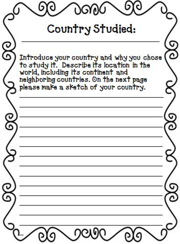 Country Research Report | Teaching Resources