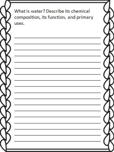 Water Research Report | Teaching Resources