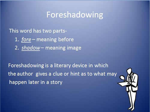 Foreshadowing Lesson | Teaching Resources Foreshadowing Lesson | Teaching Resources