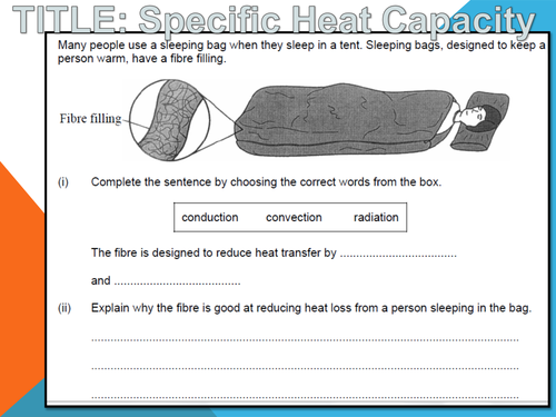 AQA Physics Unit 1 - Transfers of Energy by Heat: Conduction ...