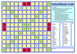 Functional skills Scrabble board Maths | Teaching Resources