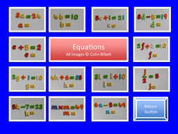 Maths KS2 KS3 KS4 algebra simple equations - three quick quizzes on ...