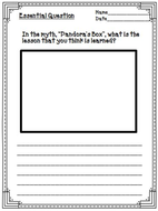 Greek Mythology Pandora's Box Close Reading Packet | Teaching Resources