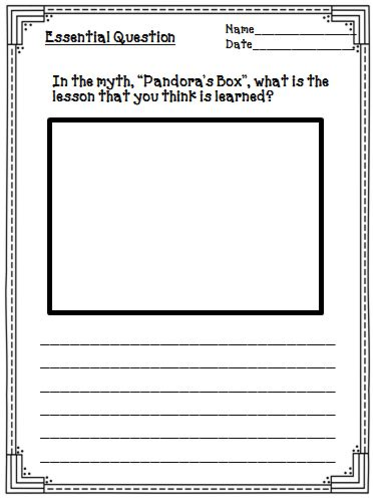 Greek Mythology Pandora's Box Close Reading Packet by theteacherteam ...