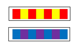 repeated colour pattern strips | Teaching Resources