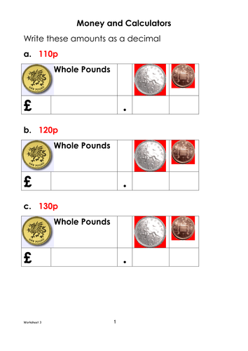 Calculator Use - Money Addition by crazyaboutteaching - Teaching ...