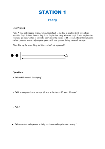 Set of Athletics Reciprocal Learning Cards | Teaching Resources