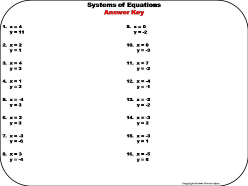 Systems of Equations Task Cards | Teaching Resources