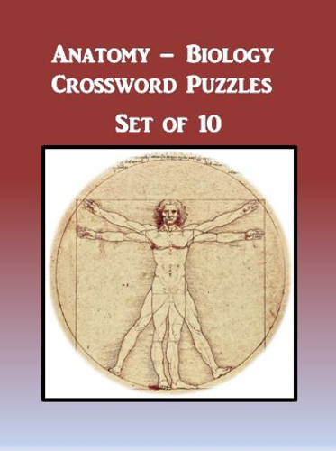 Anatomy Biology Crossword Puzzles Set of 10 | Teaching Resources