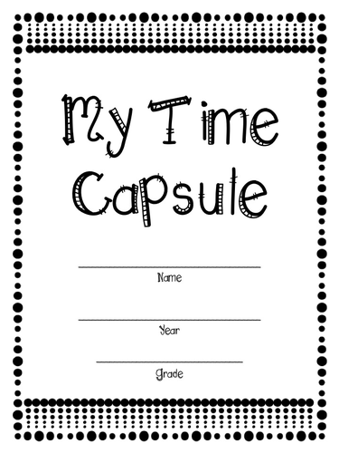 Back to School Time Capsule | Teaching Resources