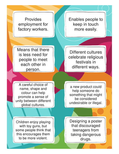 Moral, social and cultural issues in Design Technology by - UK Teaching ...