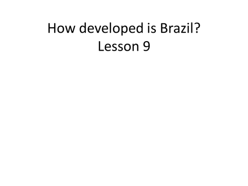 PHYSICAL AND HUMAN GEOGRAPHY OF BRAZIL | Teaching Resources