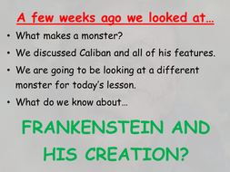 Frankenstein Chapter 5 by eamcvit | Teaching Resources